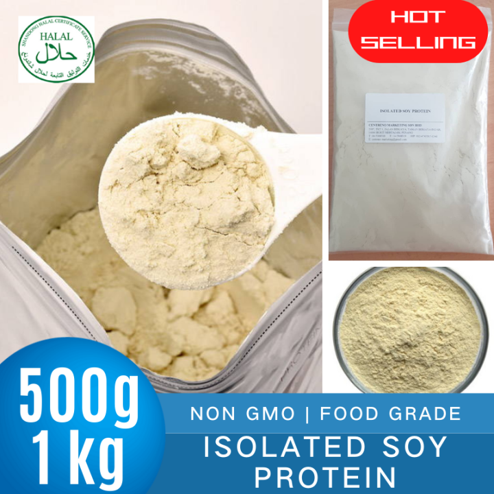 ISOLATED SOY PROTEIN (ISP) 90% Soy Protein / Plant based Protein - 500g/1kg - FOOD GRADE - HALAL ...
