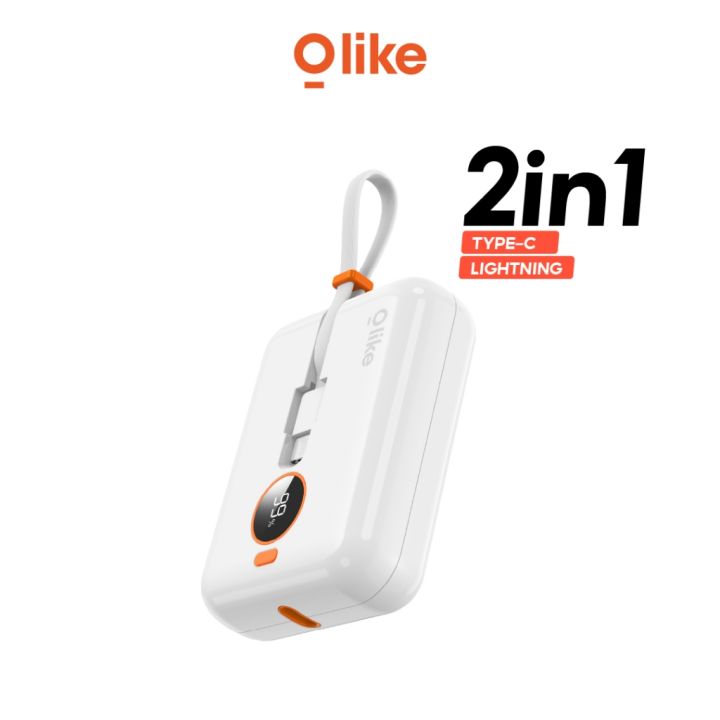 Olike Mini Power Bank RPB2 10000mAh 2-in-1 Ultra-Compact Size | Lazada ...