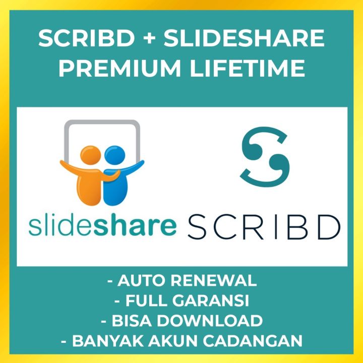 SlideShare + Scribd Lifetime Premium Account | Lazada PH