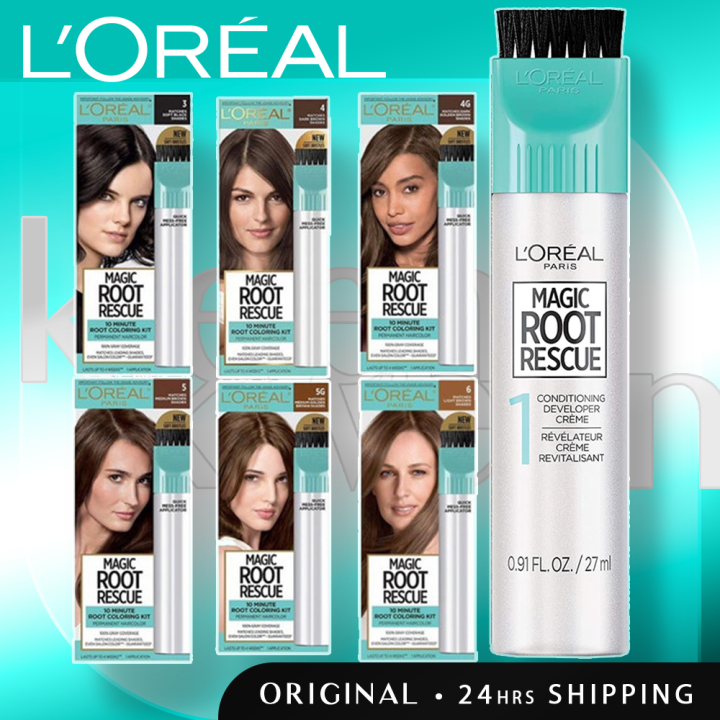 GENUINE Loreal Magic Root Rescue 10 Minute Root Coloring Kit ( Soft ...
