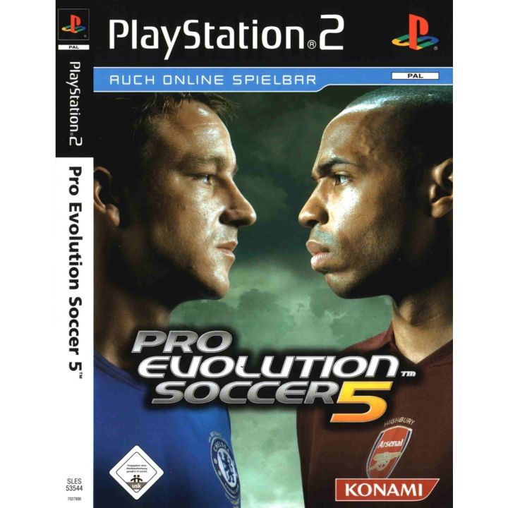 แผ่นเกมส์ PES 5 Pro Evolution Soccer 5 PS2 Playstation 2 คุณภาพสูง ราคา ...
