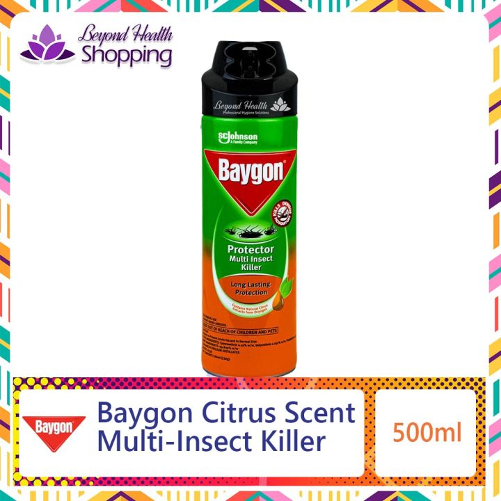 Baygon Protector Multi Insect Killer Long Lasting Protection 500ml ...