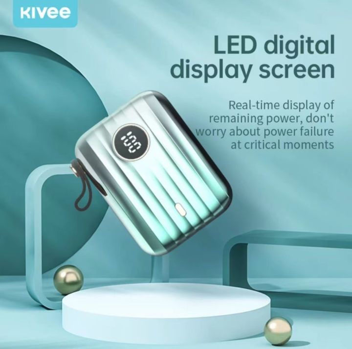 Kivee KV-PT56PRO Power Bank 22.5W 10000mAh PD Fast Charging Portable ...