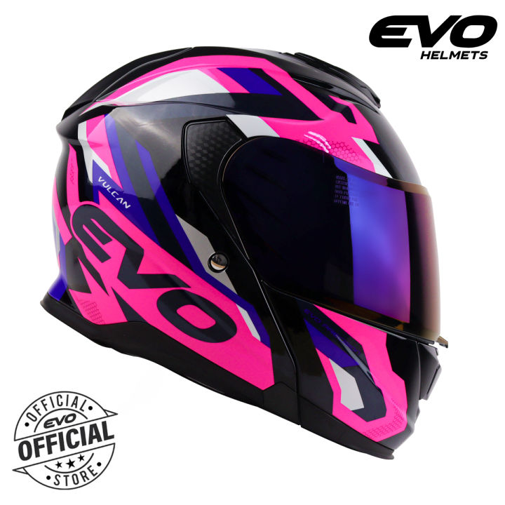EVO VXR-5000 Vulcan Modular Dual Visor Helmet With Free Clear Lens ...