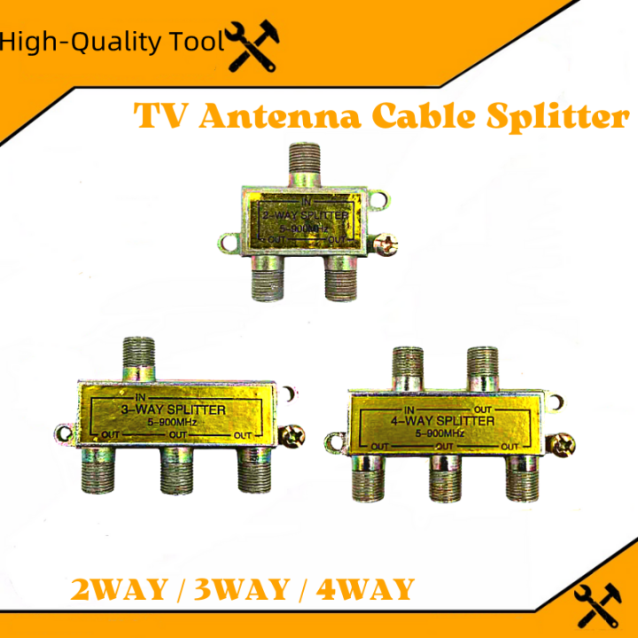 TV Antenna Cable Splitter 2Way / 3Way / 4Way HD Digital Analogue ...