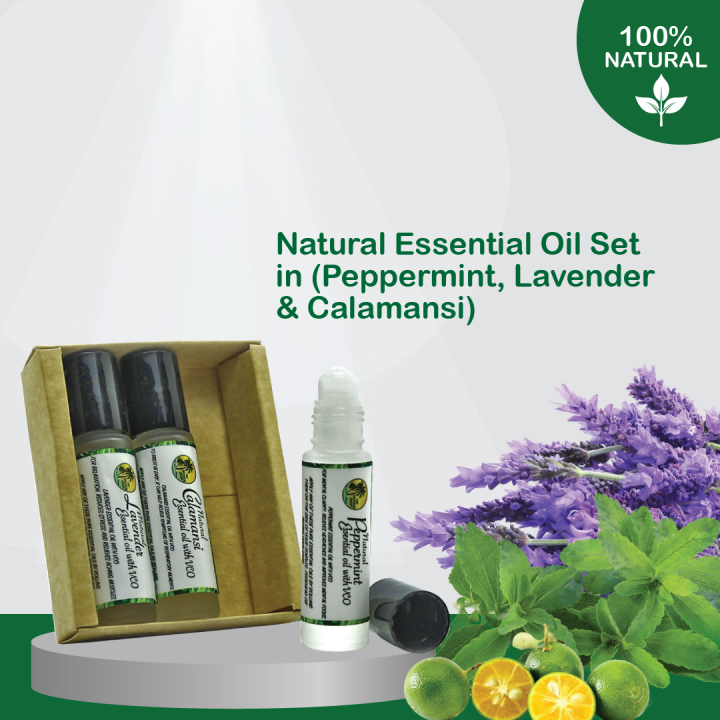 Natural Essential Oil Set in 3 | Lazada PH
