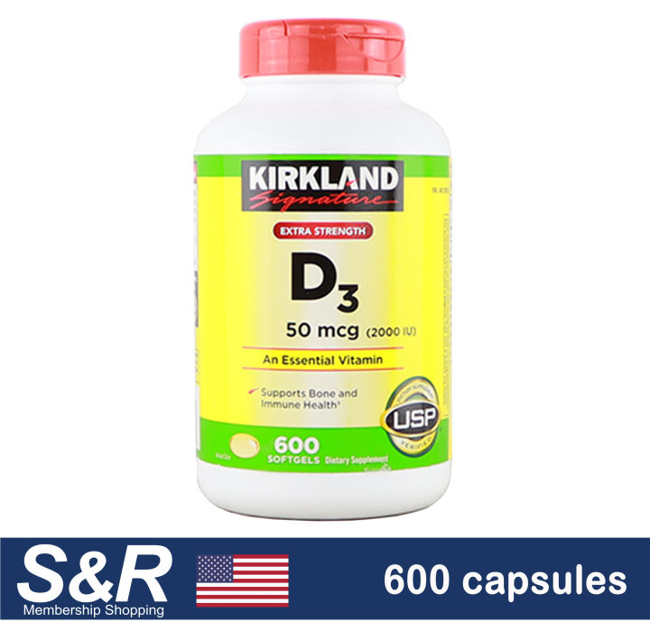 Kirkland Signature Extra Strength D3 600 caps | Lazada PH