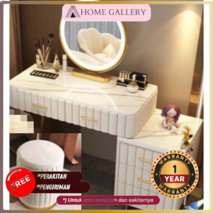 GARANSI ANYA & XAVIERA Meja Rias Set Kursi Dressing Table Furniture Meja rias Meja Rias ...