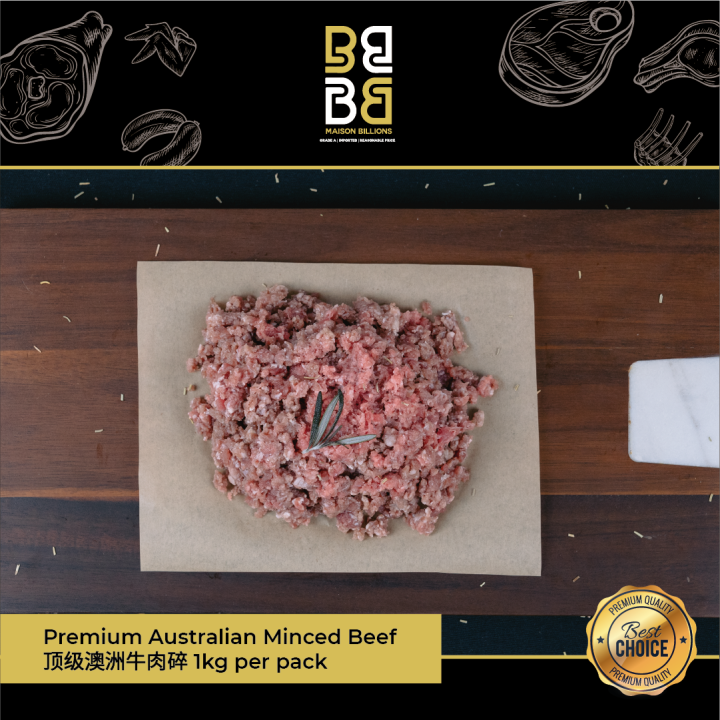 Premium Australian Grass Fed Minced Beef 70M/30F (250g/500g/1kg ...