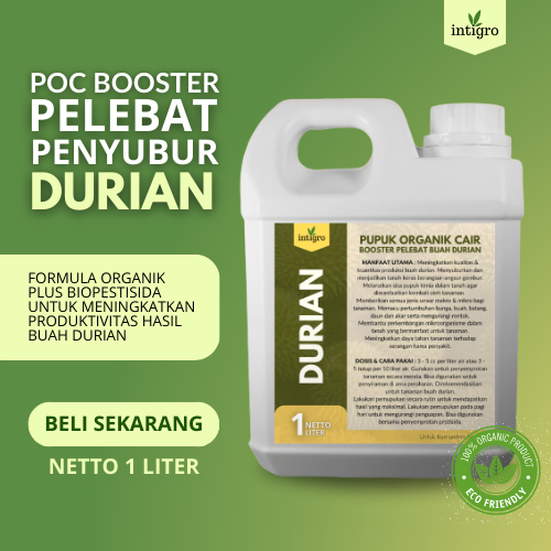Pupuk Booster pelebat buah durian 1liter - Pupuk Penyubur Tanaman Durian / Pupuk Organik ZPT ...