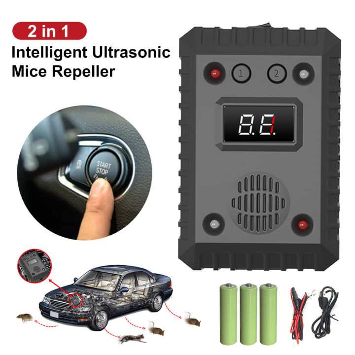 FUVOYA Under Hood Animal Repellent Ultrasonic Mouse Rodent Repeller ...