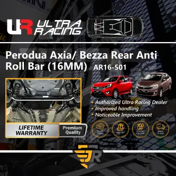 Ultra Racing Safety Bar Perodua Axia Bezza Rear Anti Roll Bar Rear Stabilizer Bar 16mm Car Suspension Parts AR16 501 Lightweight Carbon Steel Suspension Parts High Performance Car Handling Lazada Laza...