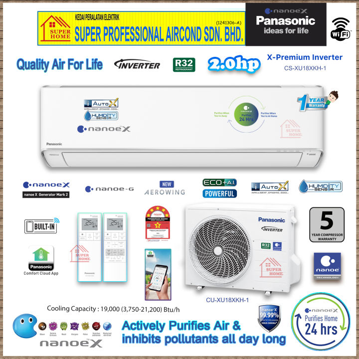 Panasonic Aircond R32 Air Conditioner Non Inverter (No WiFi) | X-Deluxe ...