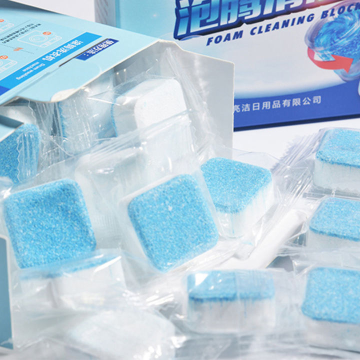 12pcs with Box Washing Machine Cleaning Tablet Effervescent Tablet ...