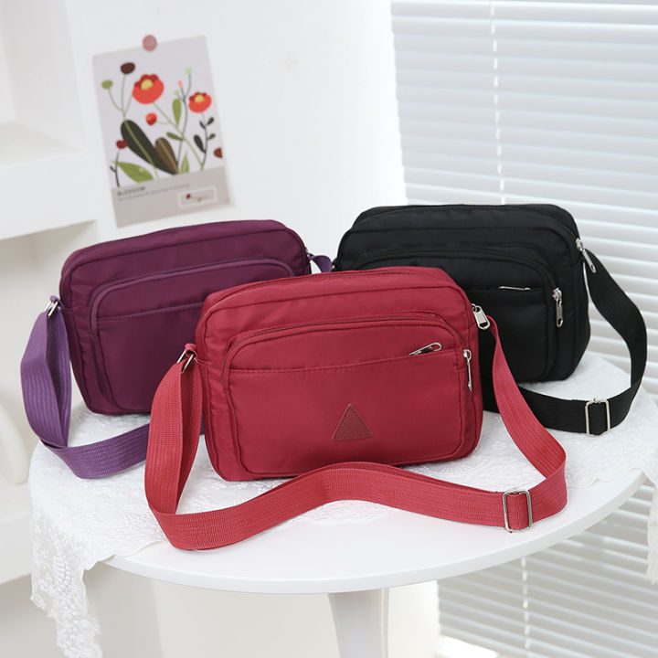 Beg Silang Nilon wWanita Nylon Women's Sling bag top handle shoulder ...