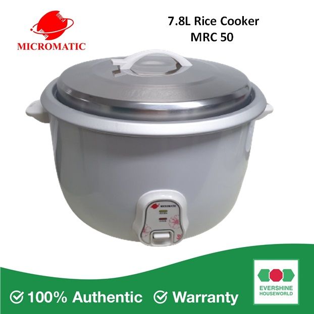 MICROMATIC 7.8 LITERS / 50CUPS RICE COOKER MRC-50 | Lazada PH