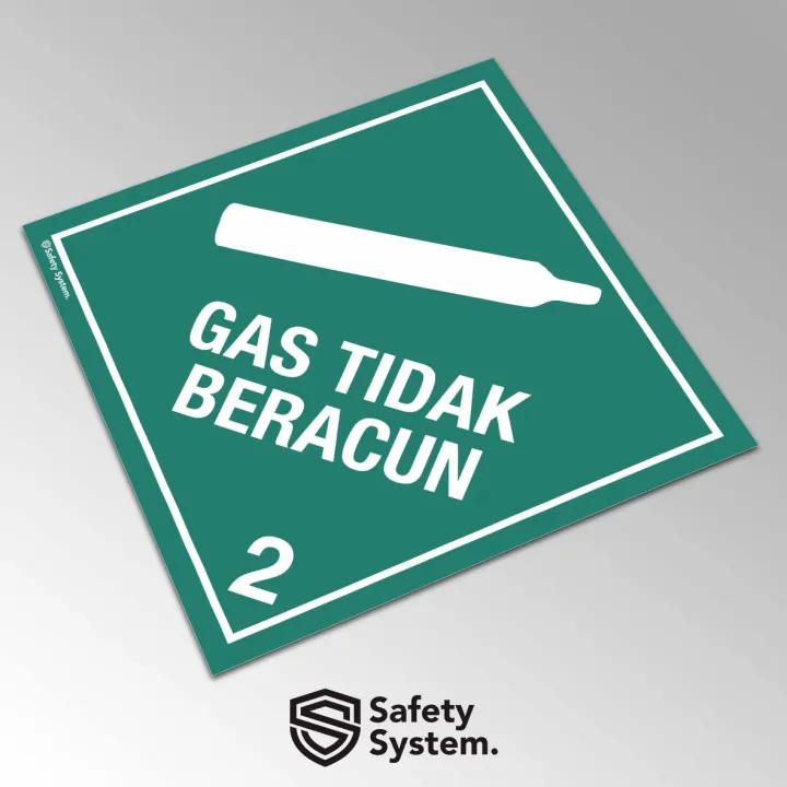 Stiker Label Simbol B3 IATA Transportasi Kelas Material Bahaya ...