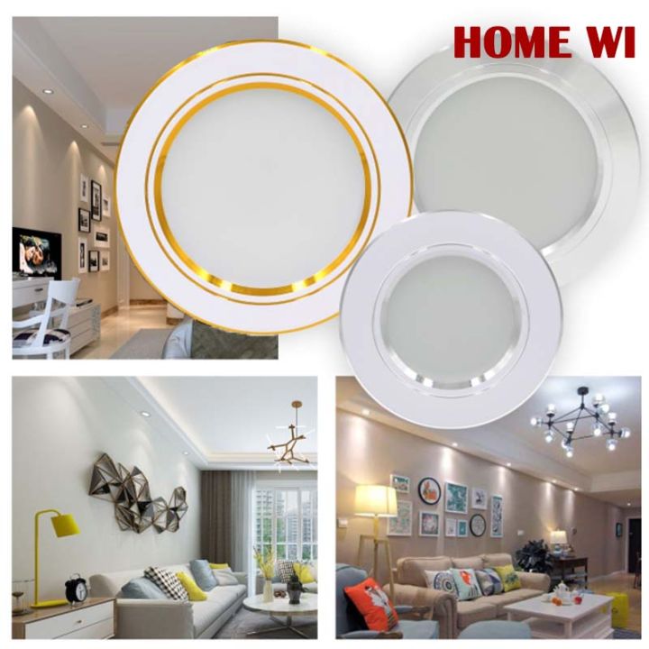 【Ready Stock】LED Downlight 220V Recessed Down Light Round Panel Light ...