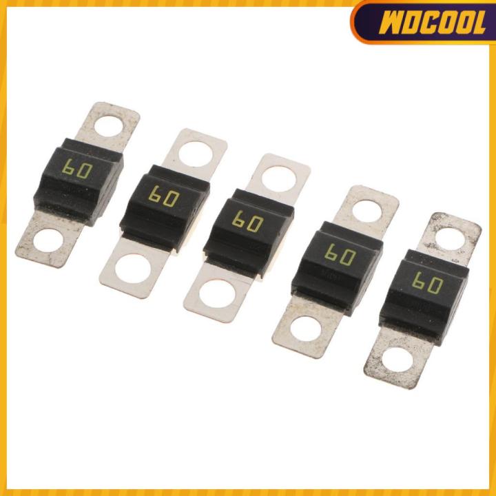 WDCOOL Flat Metal Fuse Slow Bolt Fuses Car Audio Power High Current ...