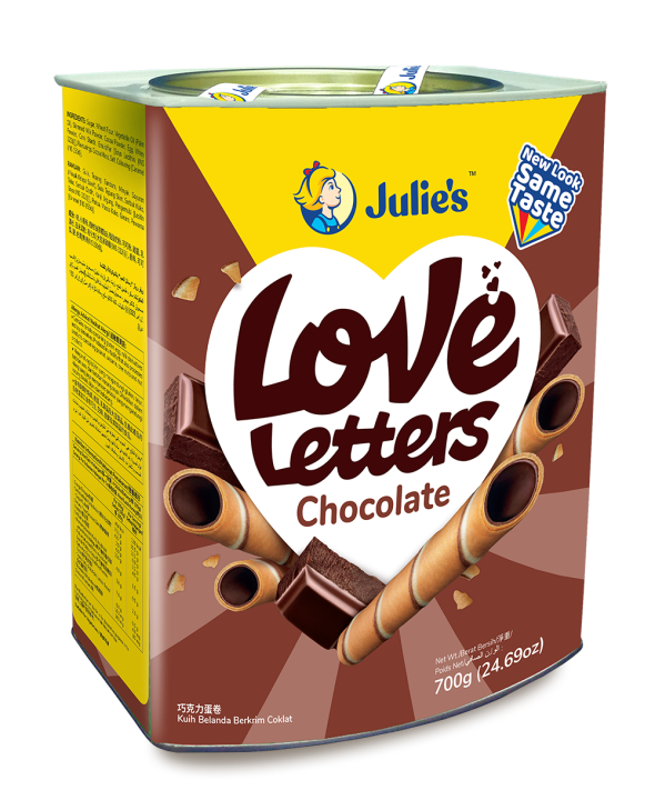JULIE'S Love Letter Wafer Roll (Choc) 700G | Lazada