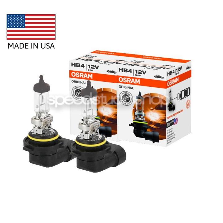 โปรดี Osram หลอดไฟหน้า รถยนต์ ไฟตัดหมอก 9006 HB4 51W Original 12V 1คู่ ...