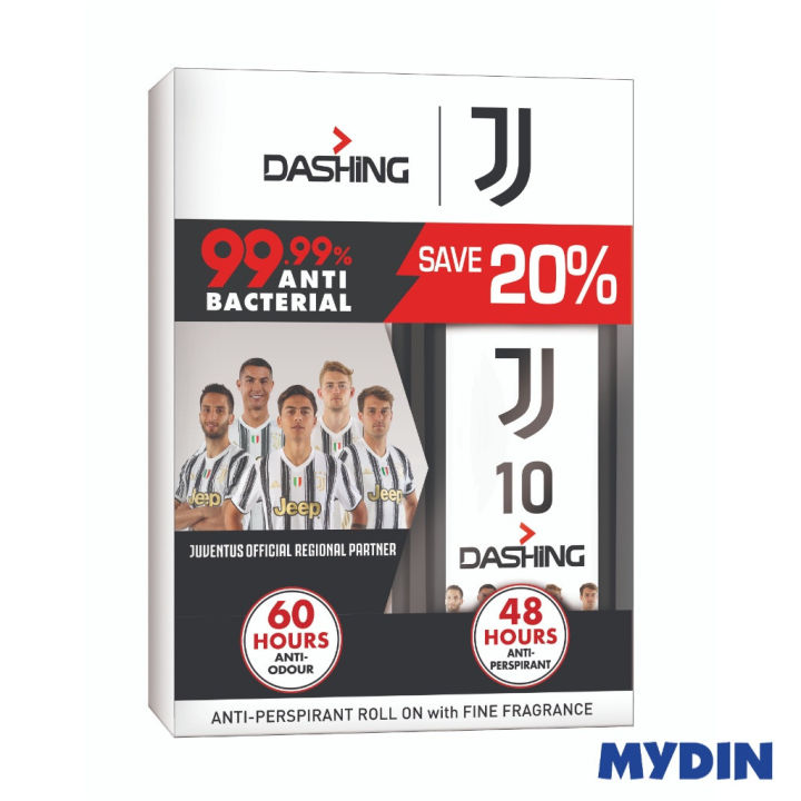 Dashing Juventus Anti Perspirant Roll On (50ml x 2) - 4 Variants | Lazada