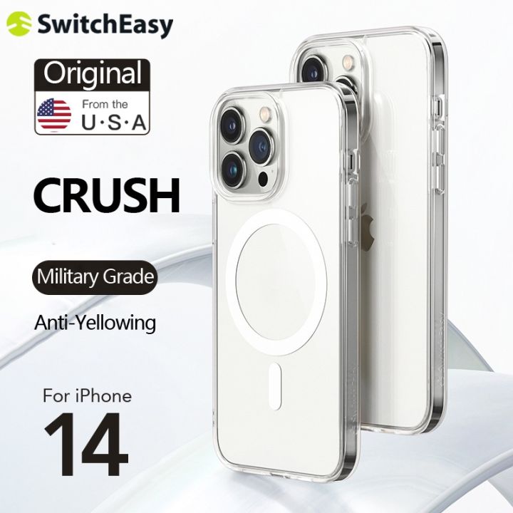 SwitchEasy CRUSH AirBarrier Shockproof Clear Case 2022 for iPhone 14 14 Plus 14 Pro 14 Pro Max ...