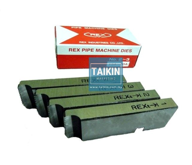 REX Pipe Threader Pipe Threading Machine Dies BSPT | Lazada