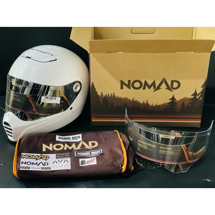 NOMAD VENTURI Fullface Single Visor Helmet (FREE CLEAR VISOR) | Lazada PH