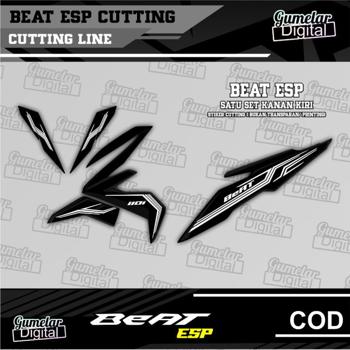 CUTTING STIKER STRIPING HONDA BEAT ESP BEAT STREET 2016 2017 2018 2019 ...