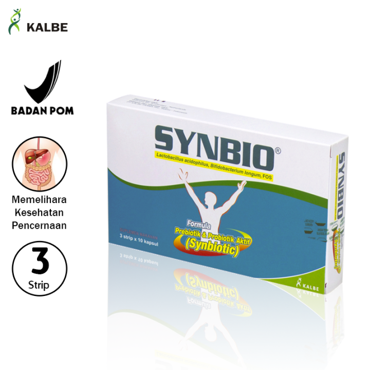Synbio 30 Kapsul Suplemen Probiotik dan Prebiotik Dewasa | Lazada Indonesia