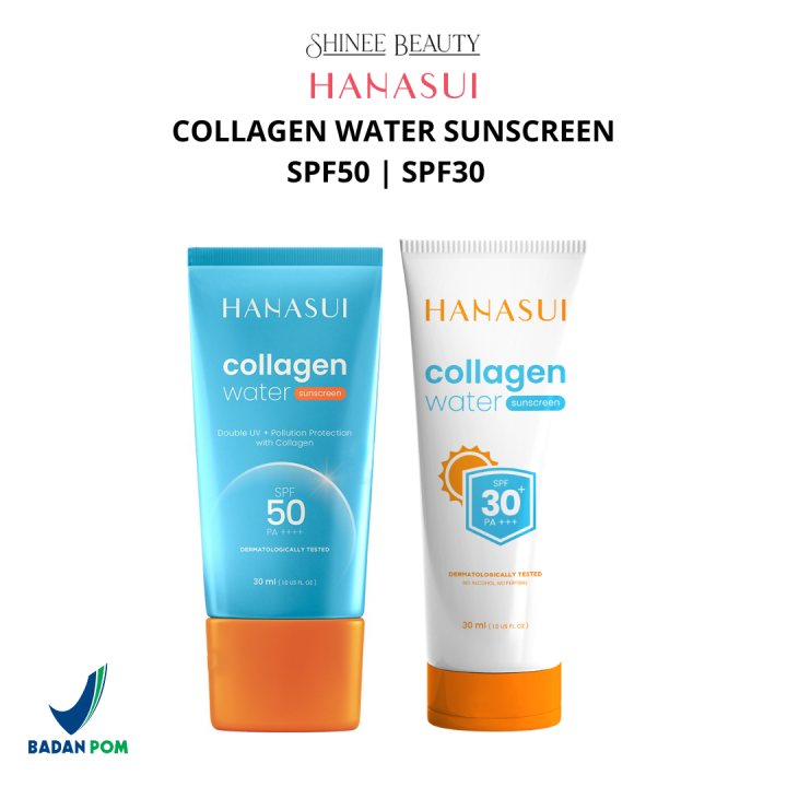 HANASUI Collagen Water Sunscreen SPF50 | SPF30 PA++++ UV - 50mL | Lazada Indonesia