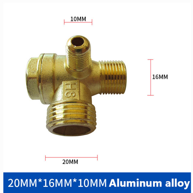 1pcs Check Valve Copper Oil-free Machine Return Valve Internal/male ...