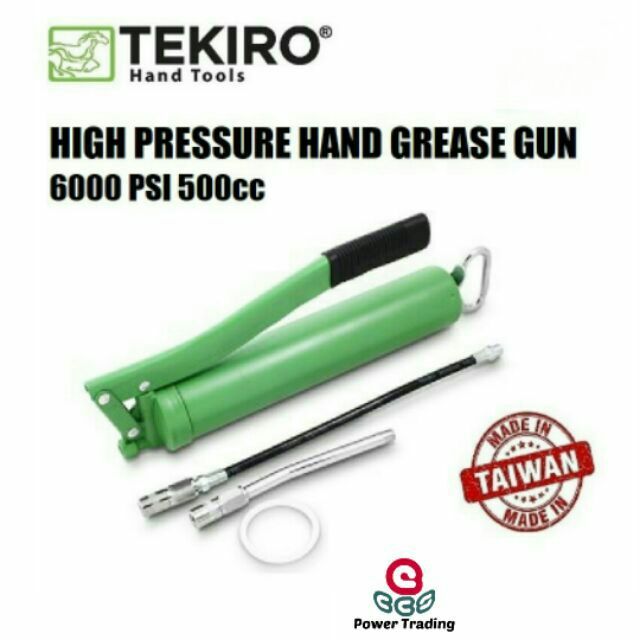 TEKIRO TAIWAN AU-GG1015 HIGH PRESSURE HAND GREASE GUN 6000 PSI 500cc ...
