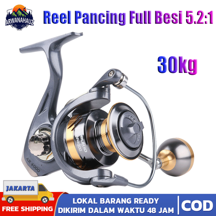 (COD - Stok Lokal) Reel Pancing laut kuat Murah AR2000-7000 , Reel ...