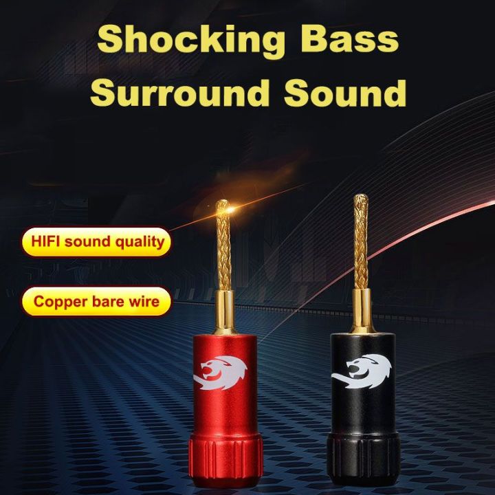 GOLLEY LION Banana Plugs for Speaker Wire, Speaker Connector Pin Plug ...