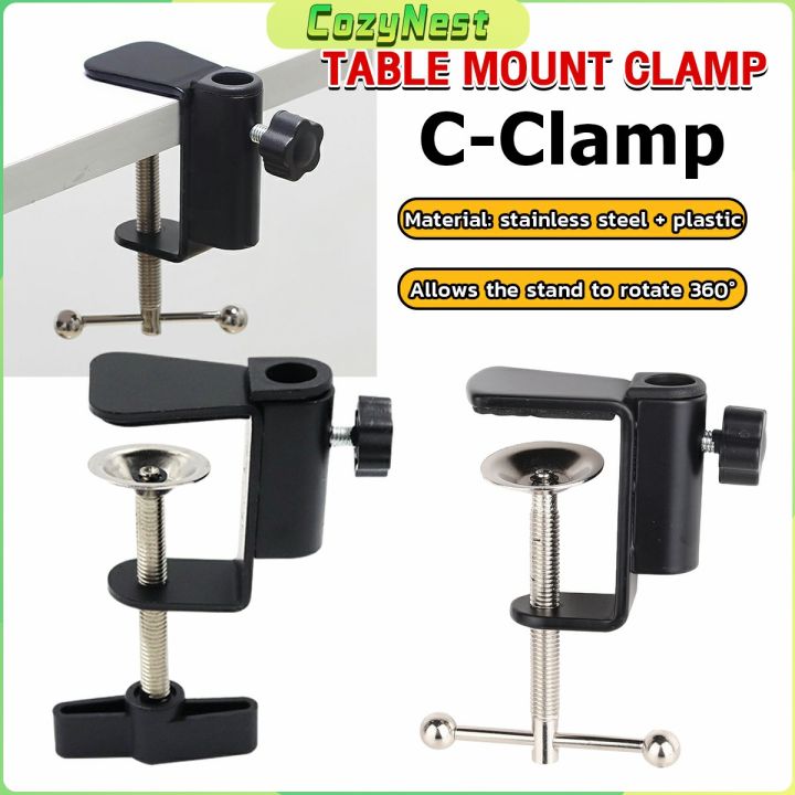 C.N. Black C-Clamp Desk Light Clamp Mount Holder Cantilever Bracket for ...