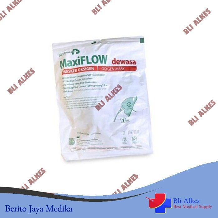 Masker Oksigen Dewasa Maxiflow Nasal Cannula Dewasa Oxyflow Nasal ...