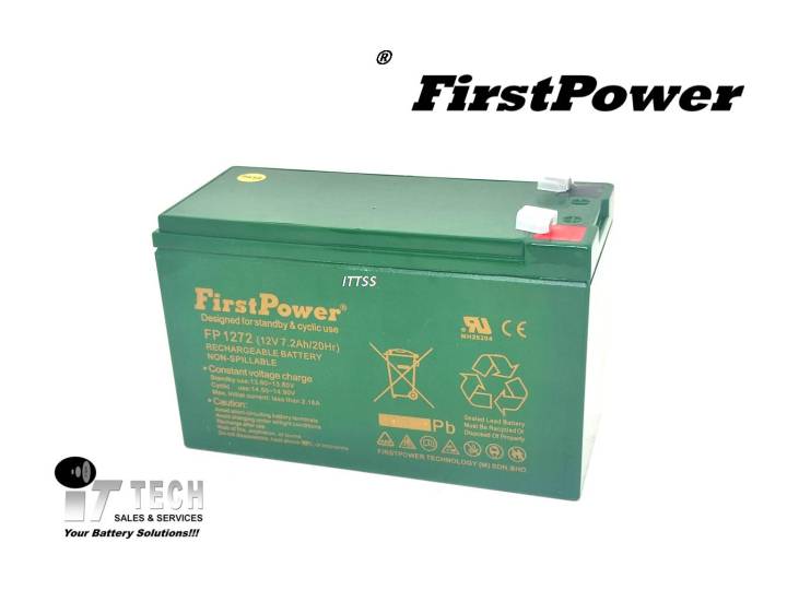 ORIGINAL 1 YEAR WARRANTY FIRSTPOWER /BIGPOWER 12V 7.0AH 7.2 AH 7.5AH ...