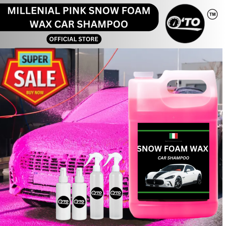 PROMO LITER! Millenial Pink Snow Foam Wax Car Shampoo Oto Car Care ...