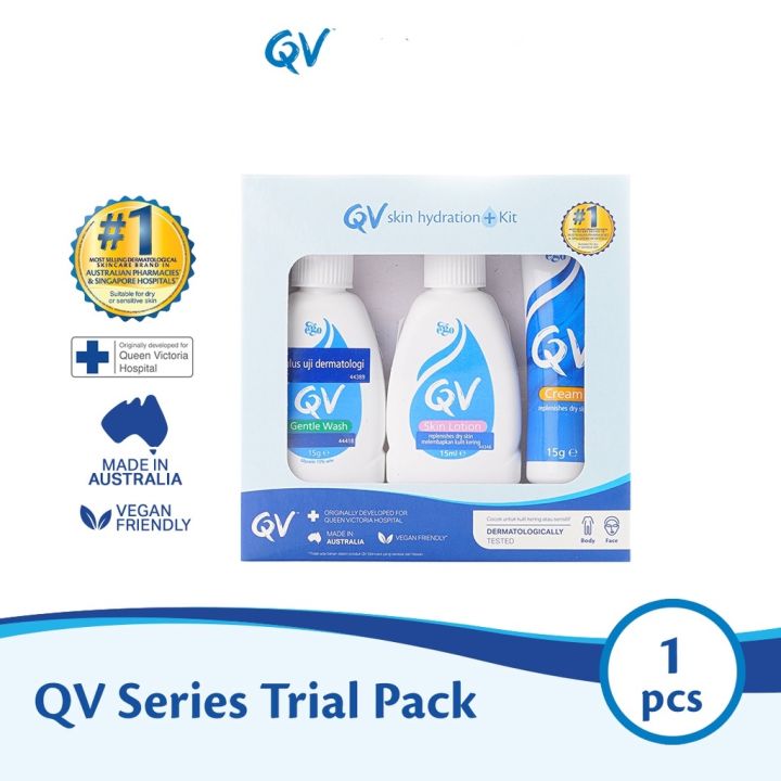 QV Body Skin Hydration+ Trial Kit (Skin Lotion 15ml / Gentle Wash 15g ...