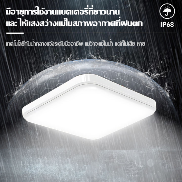 🔥รับประกัน 30 ปี🔥โคมไฟติดเพดาน ไฟโซล่าเซลล์ Solar Light 430000W โคมไฟ ...