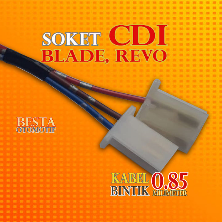 Soket CDI Motor Blade dan Revo Kabel Bintik 0.85 MM | Lazada Indonesia