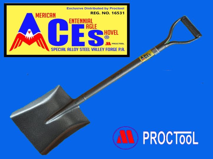 AMERICAN CENTENNIAL EAGLE SHOVEL (A.C.E.S.) SQUARE NO.2 ALL STEEL ...