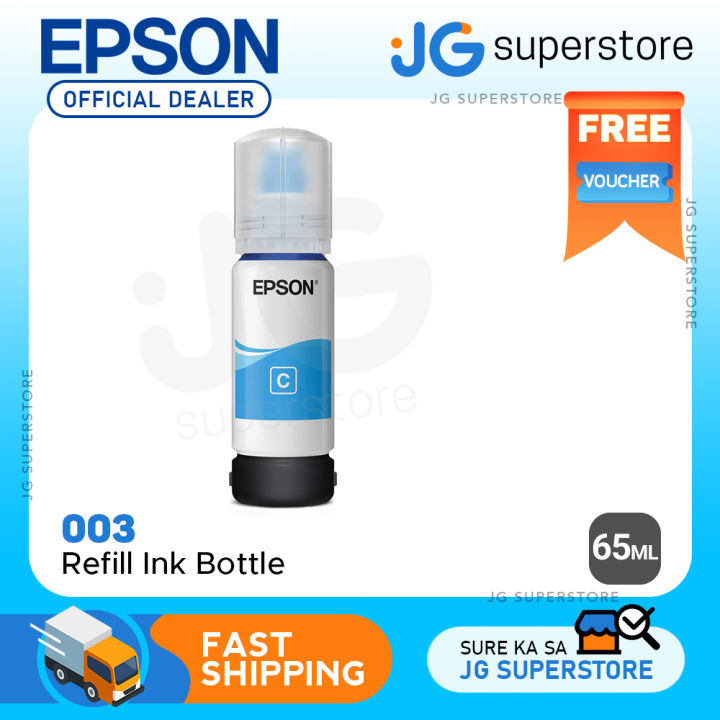 Epson 003 Ink Refill Bottle (65mL) for Printer EcoTank L1110 / L3110 ...