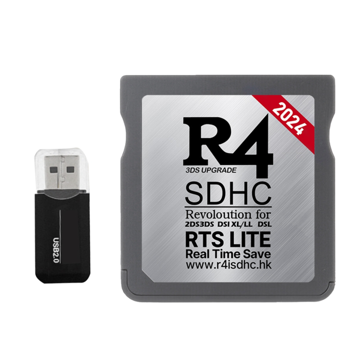 2024 R4 Card R4 SDHC Adapter Flash Card HK With USB Adapter for 2DS 3DS ...