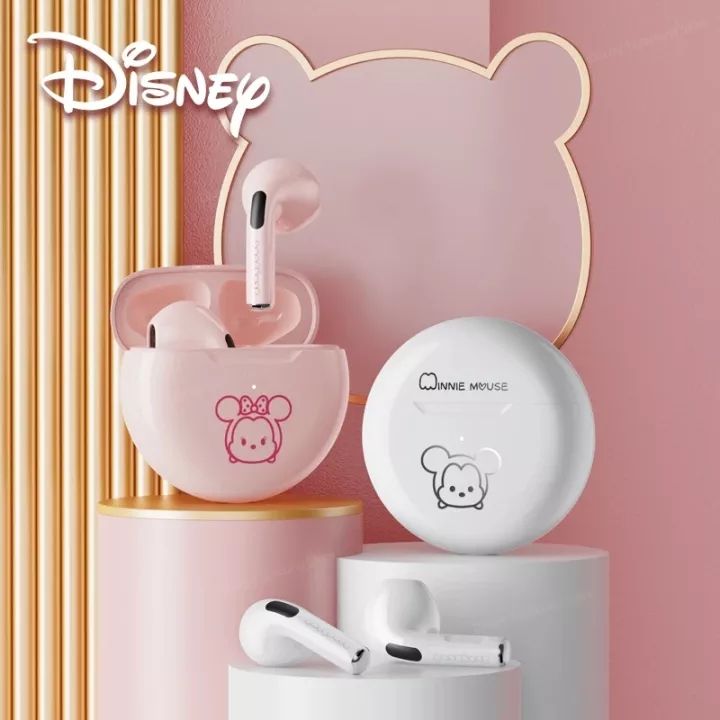 Original Disney F9 Bluetooth Wireless Earphone Super Bass 9d Hifi Sound