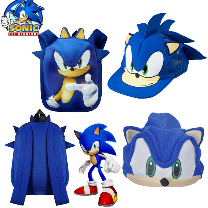 Cute Boy Sonic The Hedgehog Hats Anime Cosplay Cap Cartoon Plush Hat ...