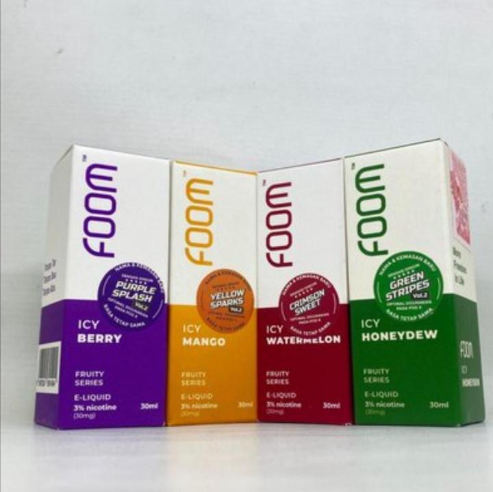 FOOM FRUITY SERIES V2 ( GREEN, YELLOW, BERRY, CRIMSON) | Lazada Indonesia