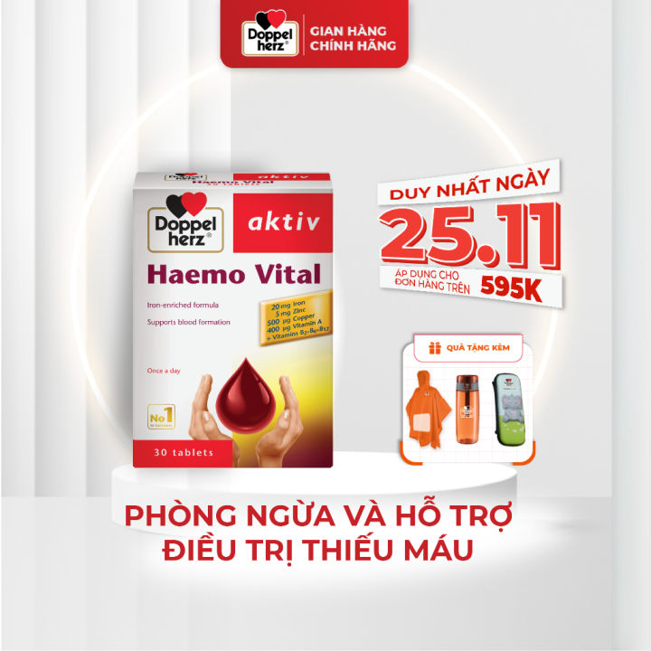 [TPCN Khập Khẩu] Viên uống bổ sung sắt và vitamin, ngừa thiếu máu ...